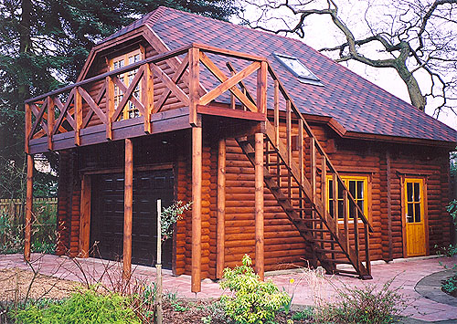 Log Garage and Chalet